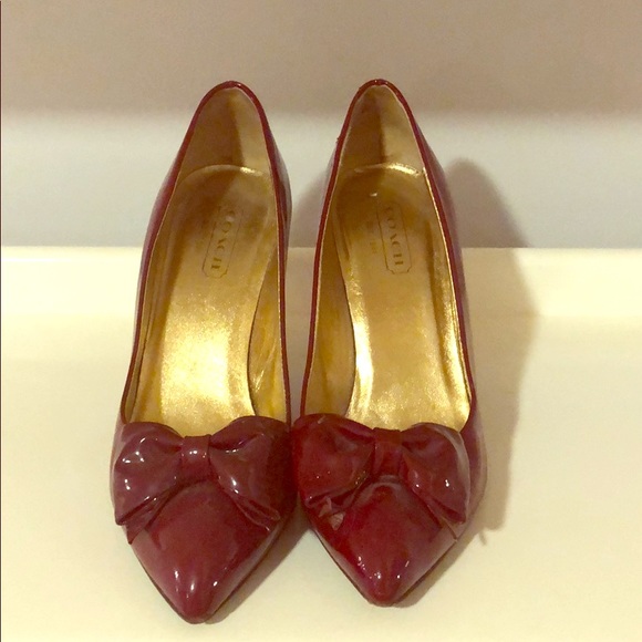 Coach | Shoes | Coach Red Heels | Poshmark